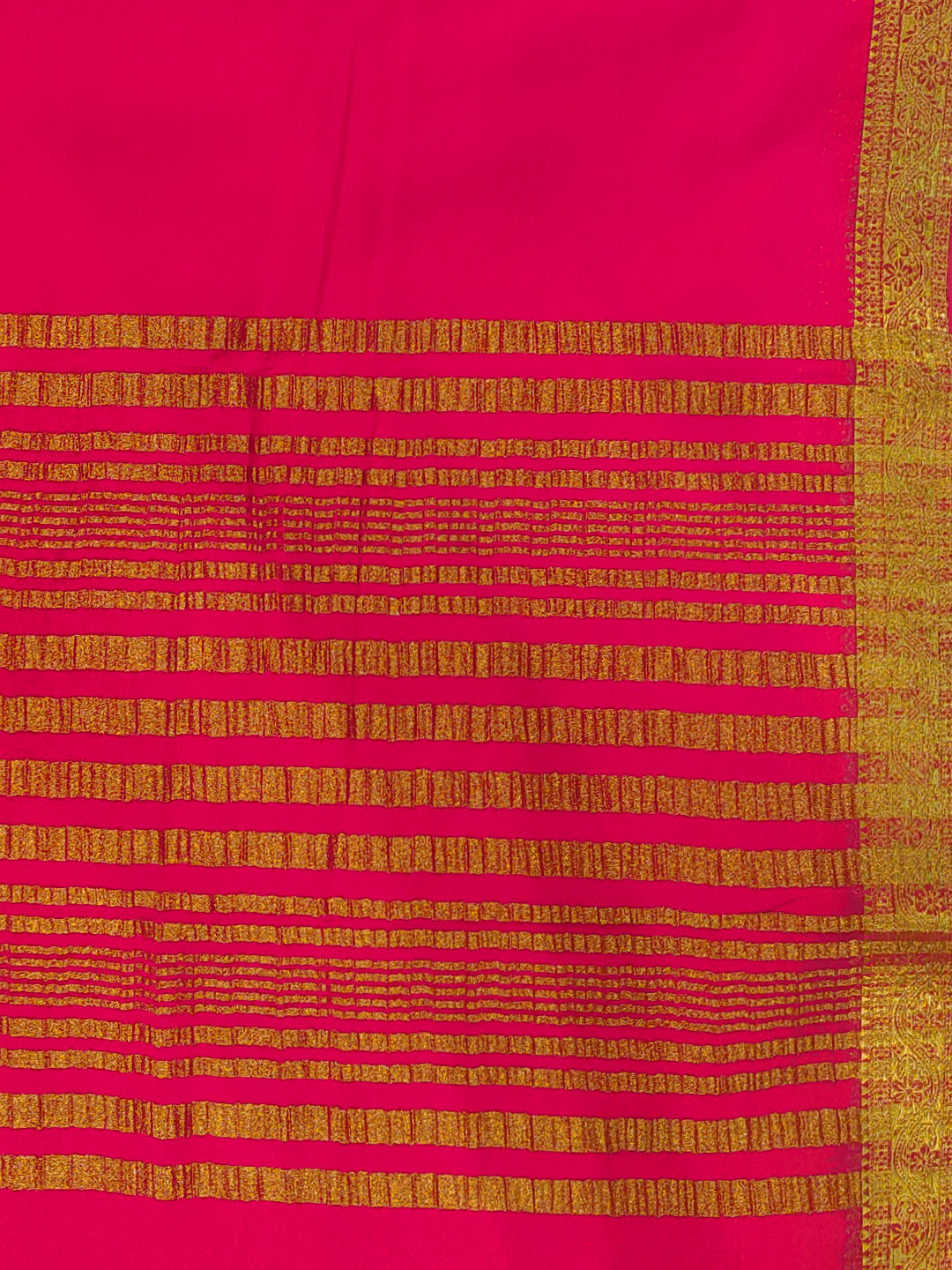 RTSY6918 Rani Pink Chiffon Solid Saree With Swarovski Work – Chhabra 555